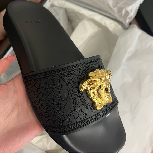Versace | Shoes | Versace Medusa Rubber Pool Slides | Poshmark